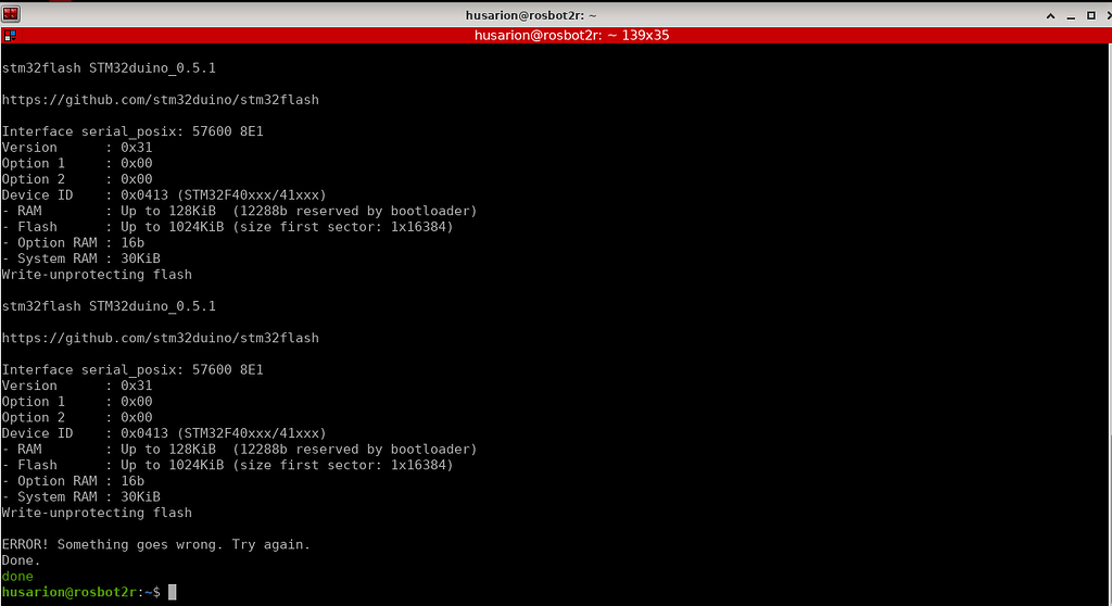 [Solved] Flashing Firmware: ERROR! Something goes wrong. Try again ...